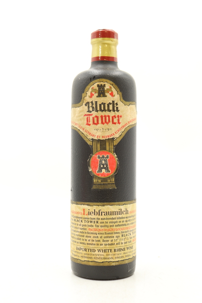 1 1975 Black Tower Qualitatswein Liebfraumilch White Wine Rhine