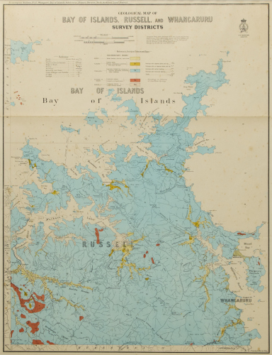 A Map of the Bay of Islands, Russel, and Whangaruru 1922