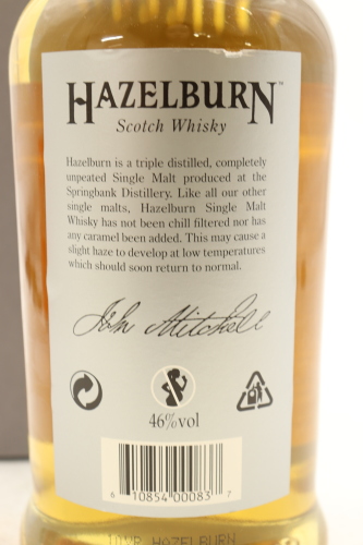 (1) Hazelburn Triple Distilled 10 Year Old Single Malt Scotch Whisky ...