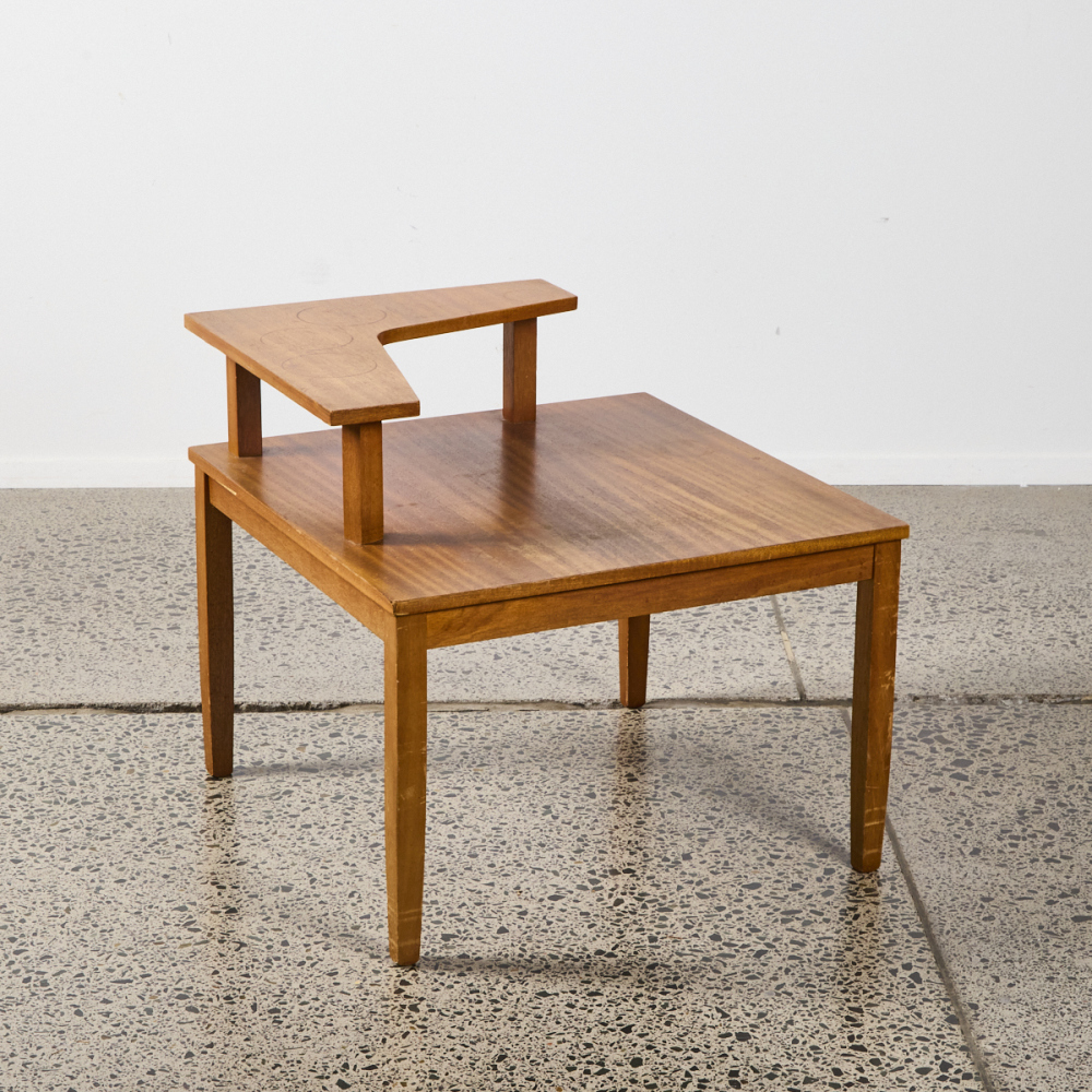 A Retro Two Tiered Corner Table