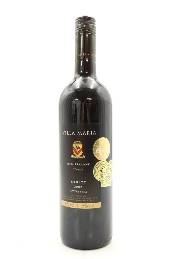 (1) 2002 Villa Maria Reserve Merlot, Gimblett Gravels [BC95]