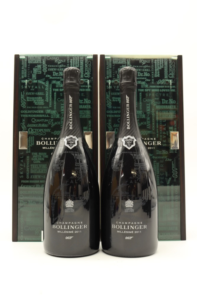 (2) 2011 Bollinger 'James Bond 007' 60th Anniversary Limited Edition Brut Millesime, Champagne ...