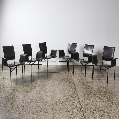 A Suit Of Six Ross Little Armchairs For Matteo Grassi C1980