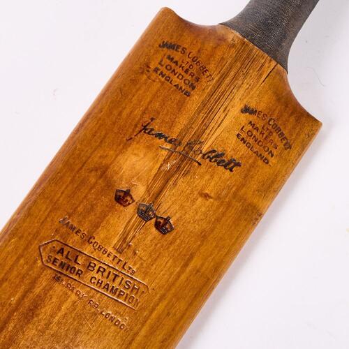 An Antique James Corbett Willow Cricket Bat