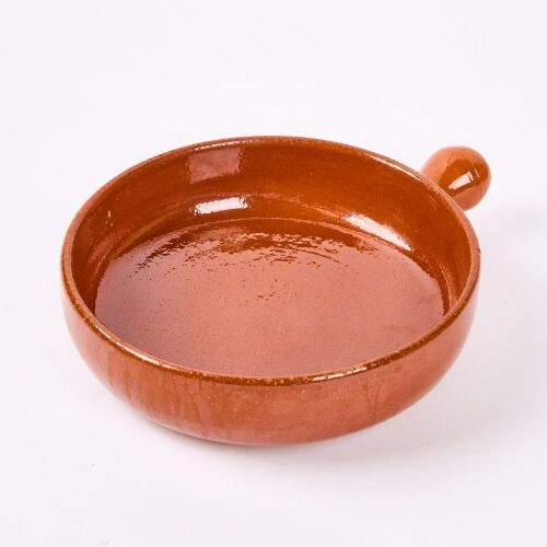 A La Peca Glazed Terracotta Cooking dish with Handle
