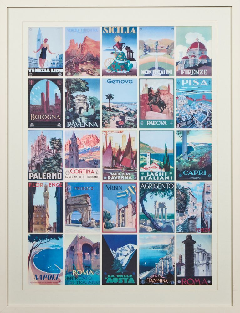 A Vintage Style Italian Travel Collage Poster
