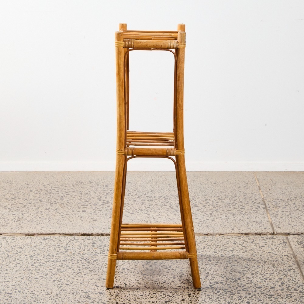 A Retro Cane Plant Stand