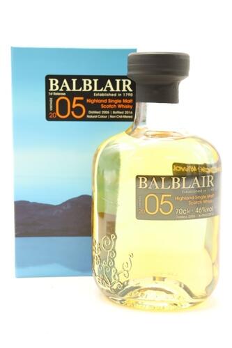 (1) Balblair 2005 Vintage Release Single Malt Scotch Whisky, 46% ABV (GB)