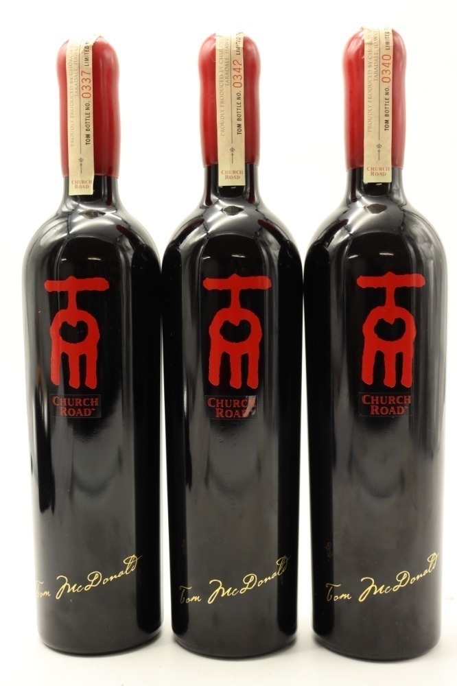 (3) 2007 Church Road Tom Merlot - Cabernet Sauvignon, Hawke's Bay