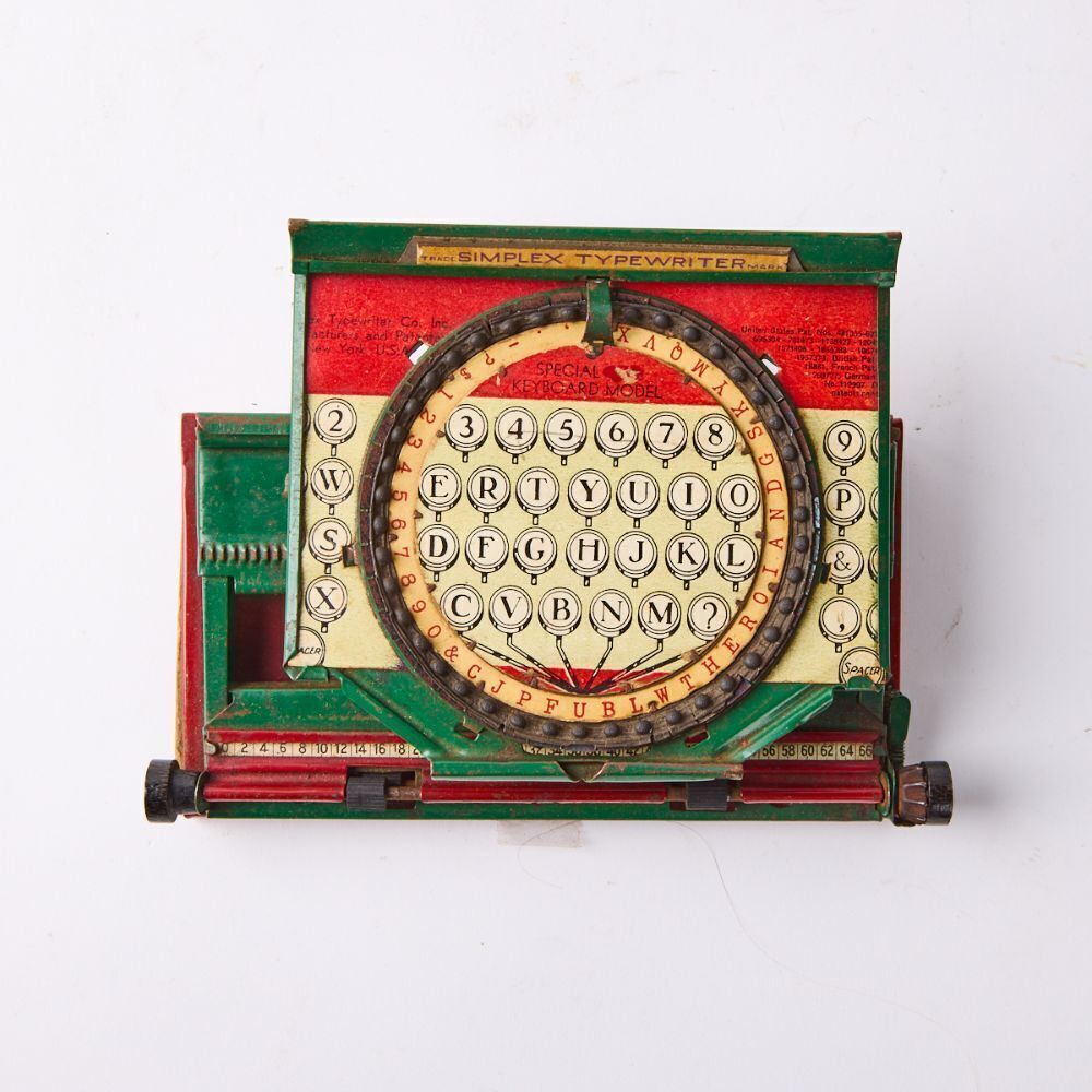 A Simplex Model A35 Typewriter With Original Packaging