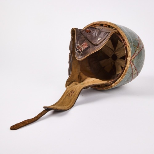 A Vintage Motorcycle Pudding Basin Racing Helmet c. 1950-1960s