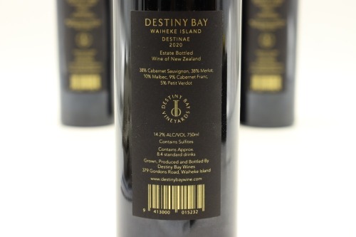 (4) 2020 Destiny Bay 'Destinae', Waiheke Island