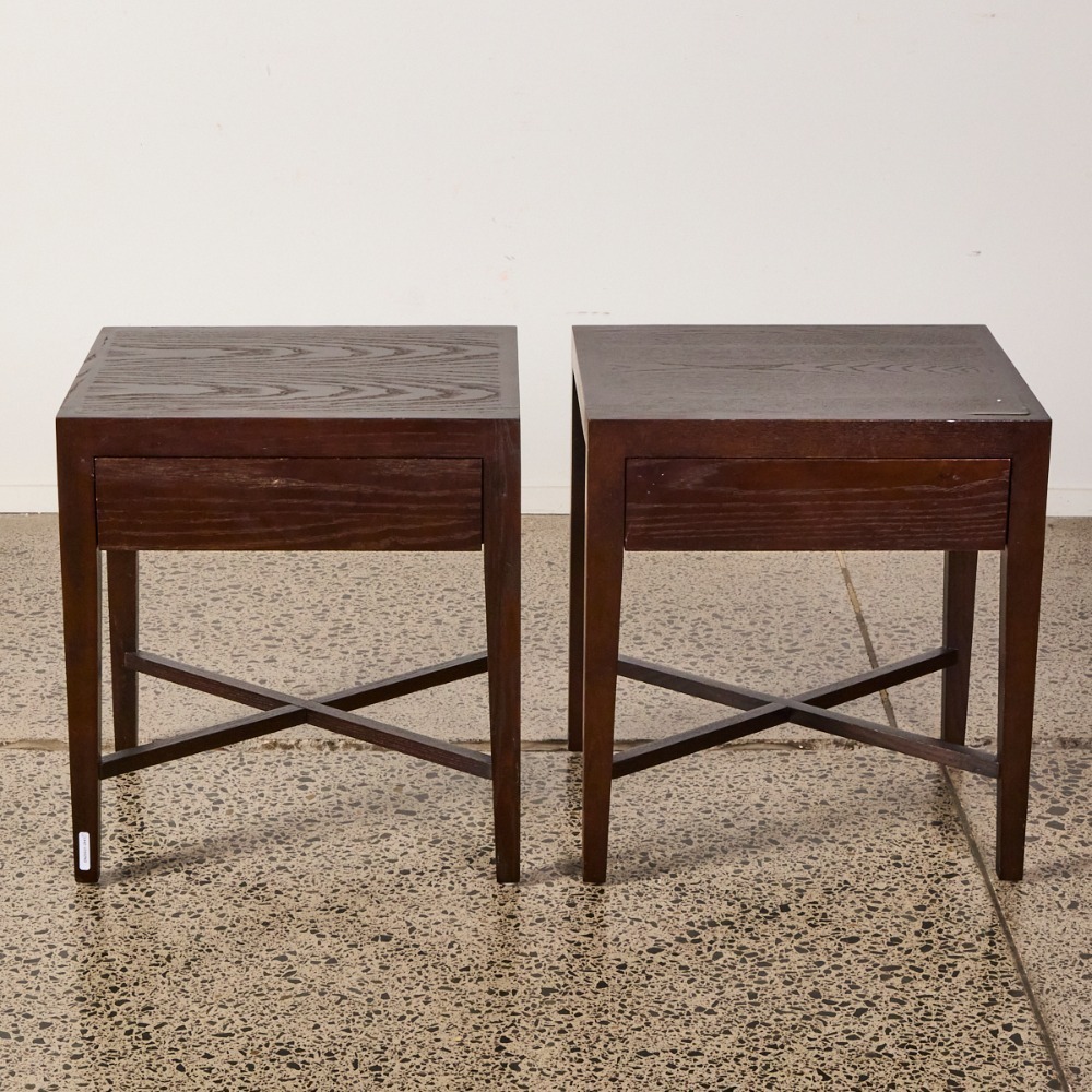 A Pair of Globe West Bedside Tables