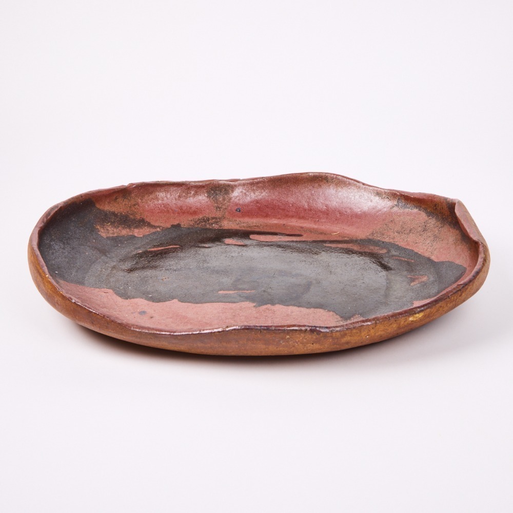 A Large Slab Pottery Platter