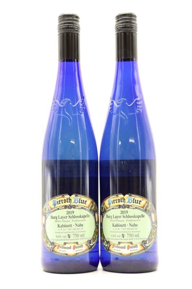 (2) 2019 Pieroth Blue Burg Layer Schlosskapelle Muller-Thurgau Kabinett ...
