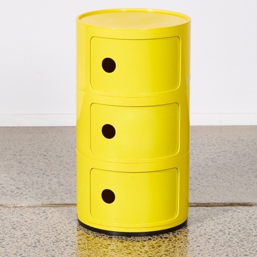 A Yellow Componibili Storage Unit