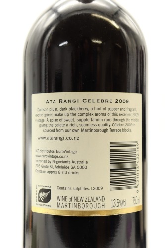 (2) 2009 Ata Rangi Celebre, Martinborough [JR16.5]