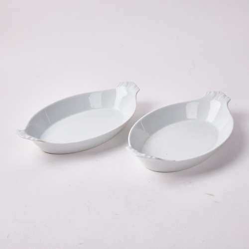 A Pair Of Apilco #11 Au Gratin Dishs (New) Made in France