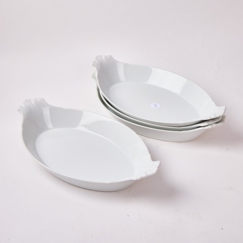 A Set Of Four Apilco #13 Au Gratin Dishs (New) Made in France