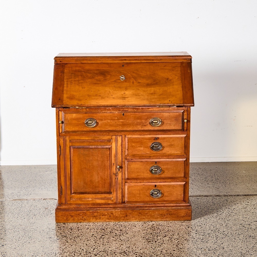 A Unique Kauri Drop Front Writing Desk