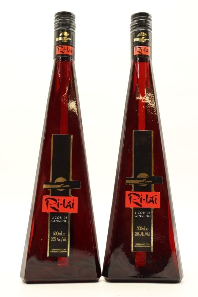 (2) Ri-Lai Licor de Ginseng, 500ml, 20%ABV