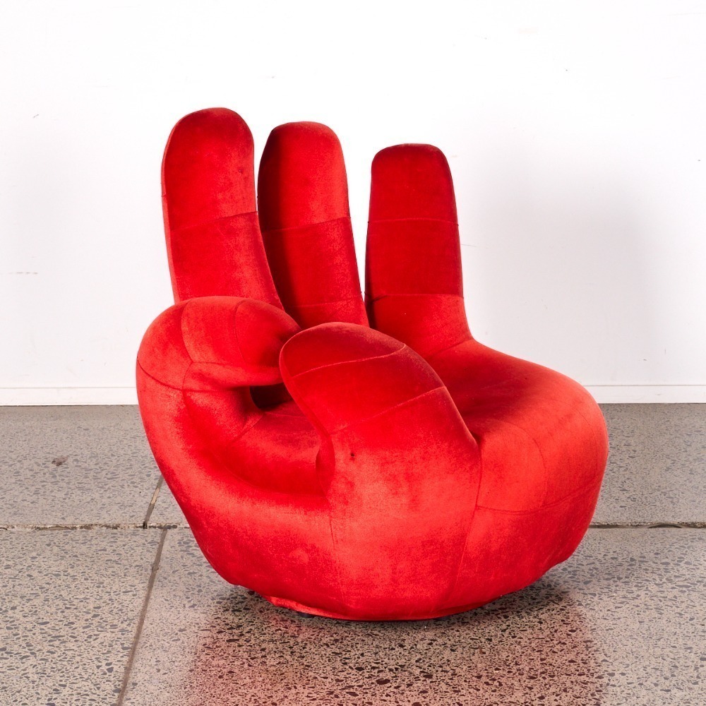 A Red OK Swivel Chair A/F