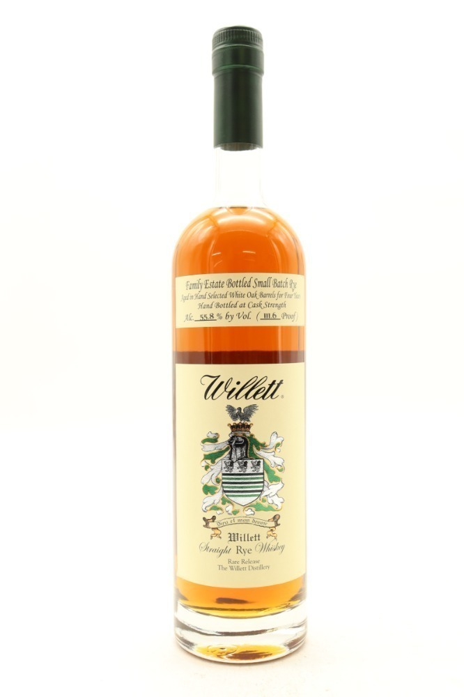 (1) Willett Family Estate Bottled 4 Year Old Small Batch Rye Whiskey ...