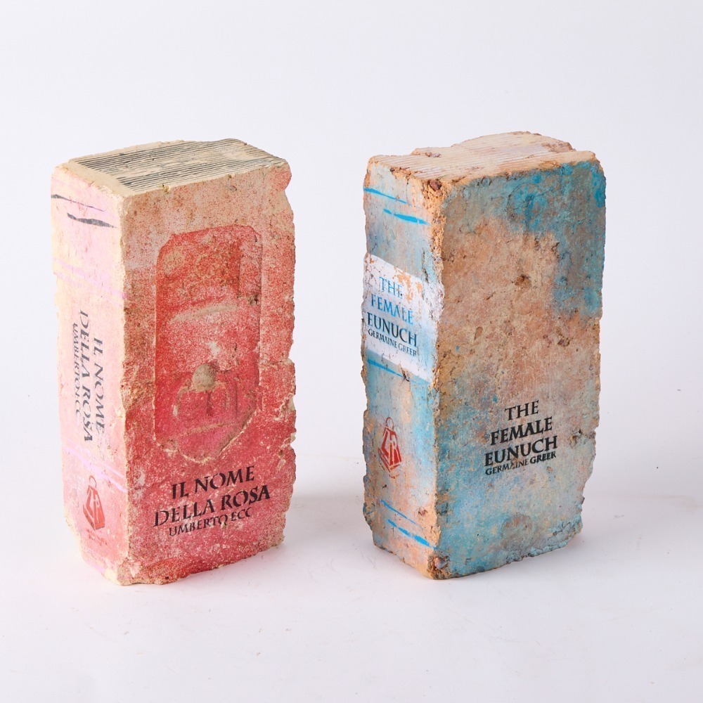 A Pair of Plaster Book Ends