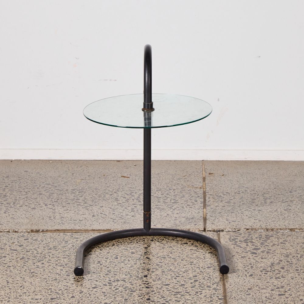 A Glass Topped Cigarette Table A/F