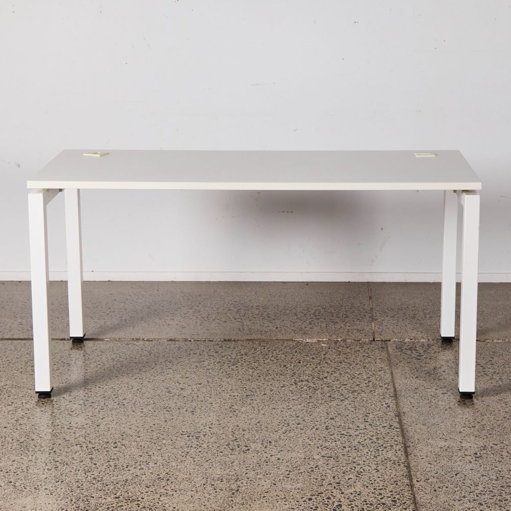 A Minimal White Desk