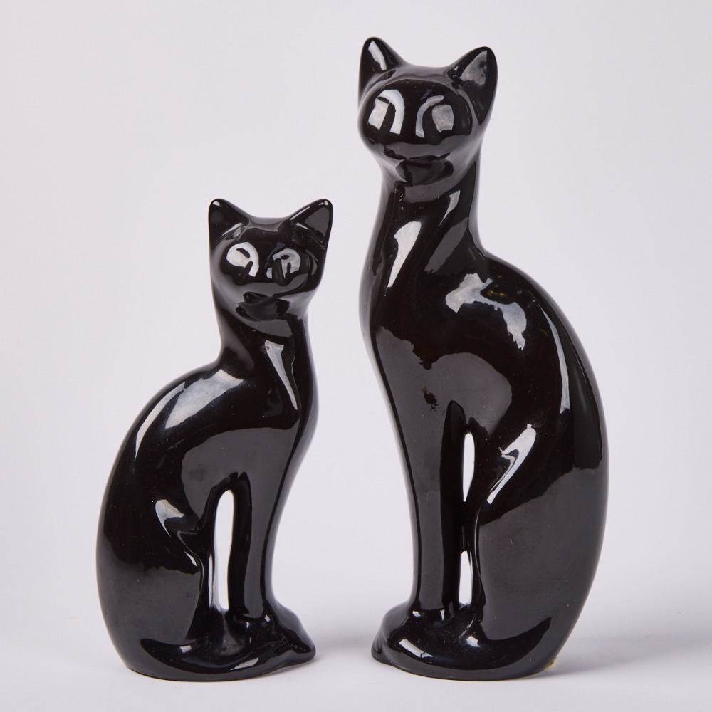 A Pair of Ceramic Cats