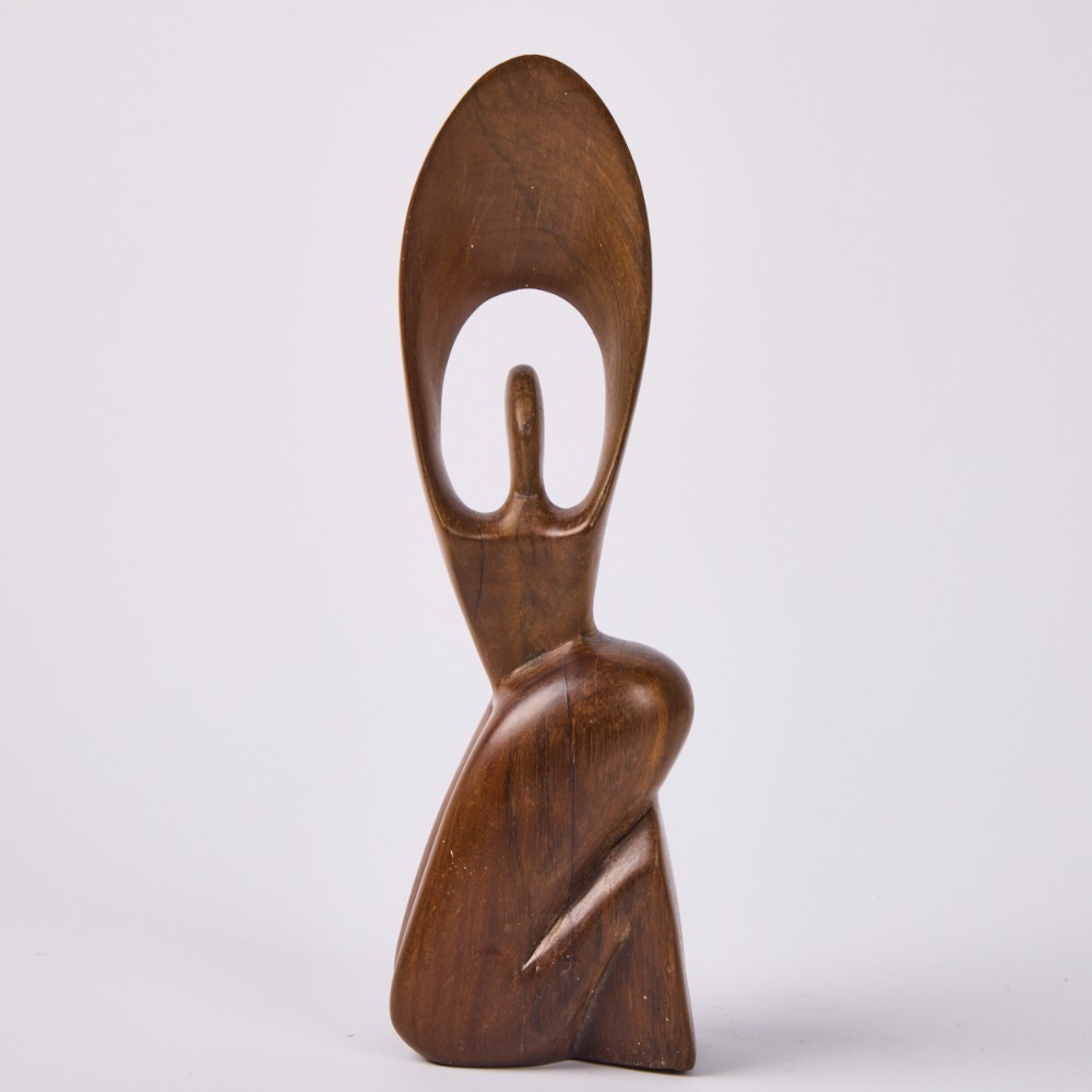 A Wood Carved Female Figure