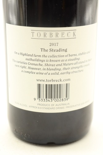 (1) 2017 Torbreck The Steading, Barossa Valley [WS93]