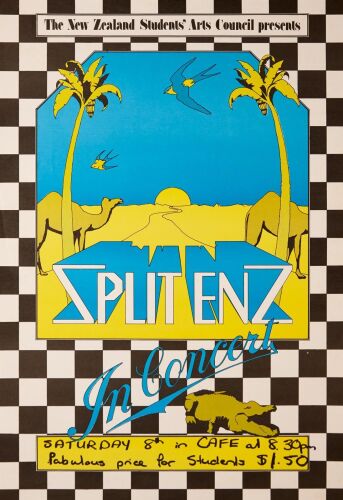 Split Enz- In Concert Poster