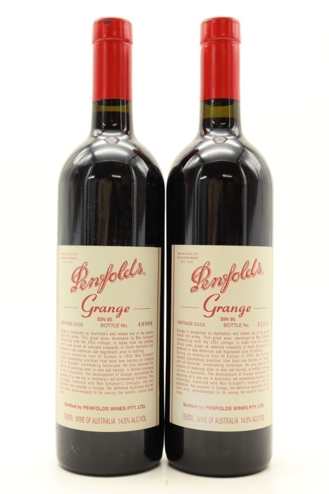 (2) 2002 Penfolds Grange Bin 95, South Australia [JR17.5] [RP98] [WS95 ...