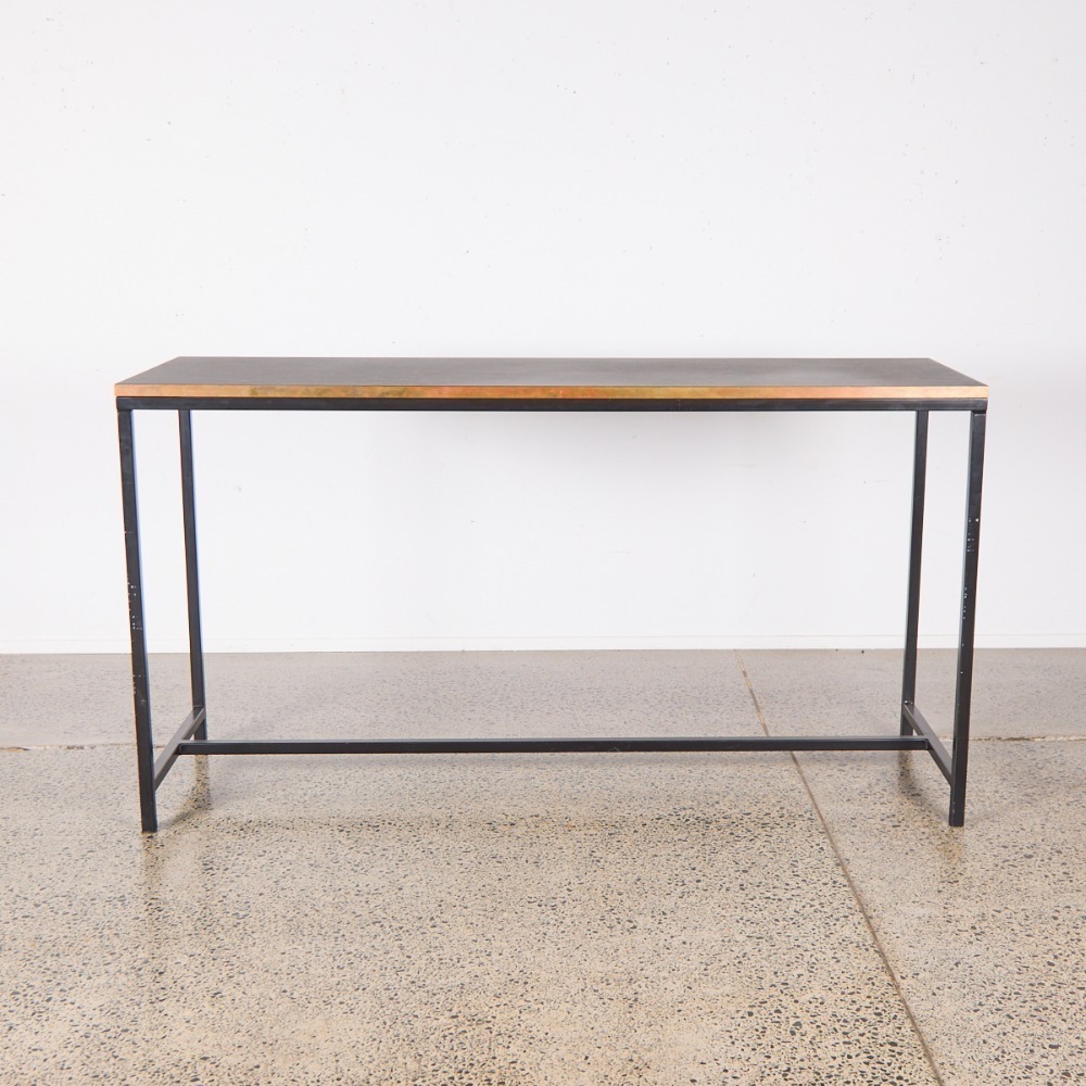 A Black Modern Bar Leaner