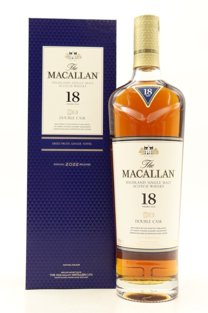 (1) The Macallan 18 Years Old Double Cask Single Malt Scotch Whisky, 43% ABV (GB)