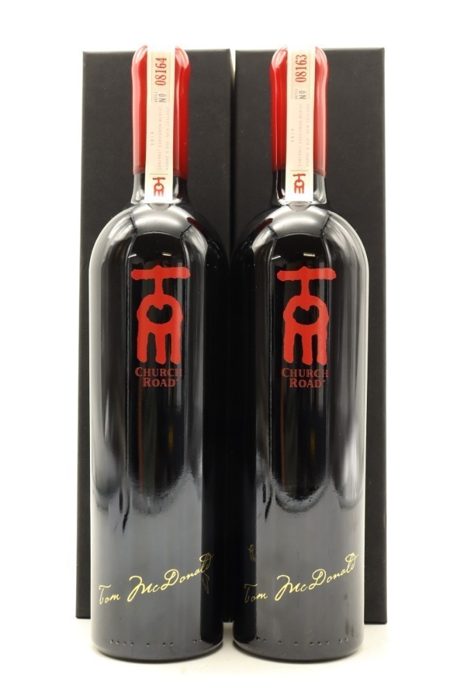 (2) 2019 Church Road Tom Merlot - Cabernet Sauvignon, Hawke's Bay (GB)