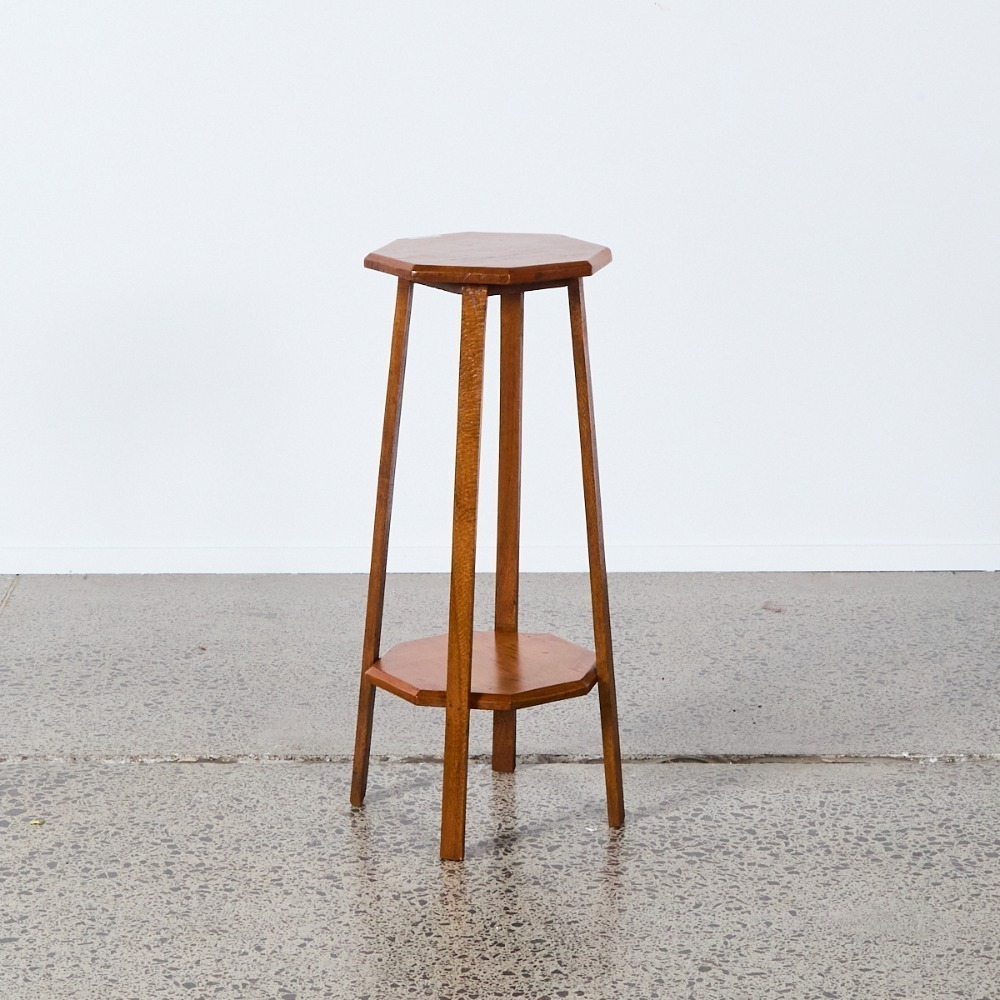 A Scratch Built Mottle Kauri and Rewarewa Plant Stand