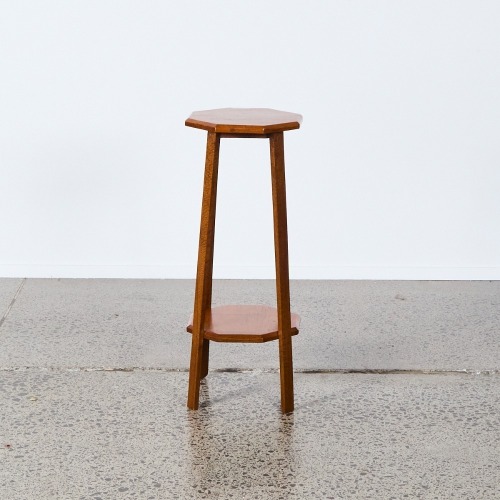 A Scratch Built Mottle Kauri and Rewarewa Plant Stand