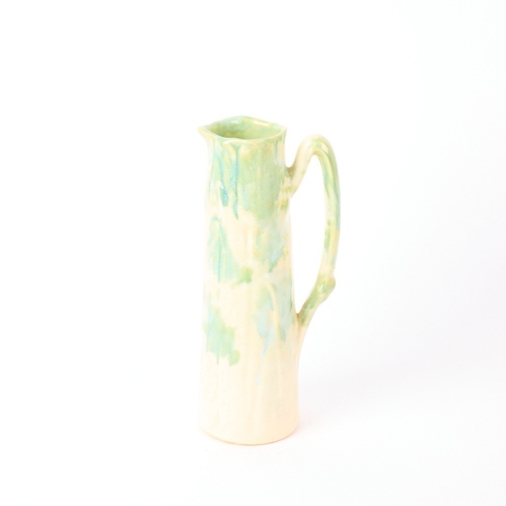 An Ambrico Crown Lynn Twig Handle Jug (Green)